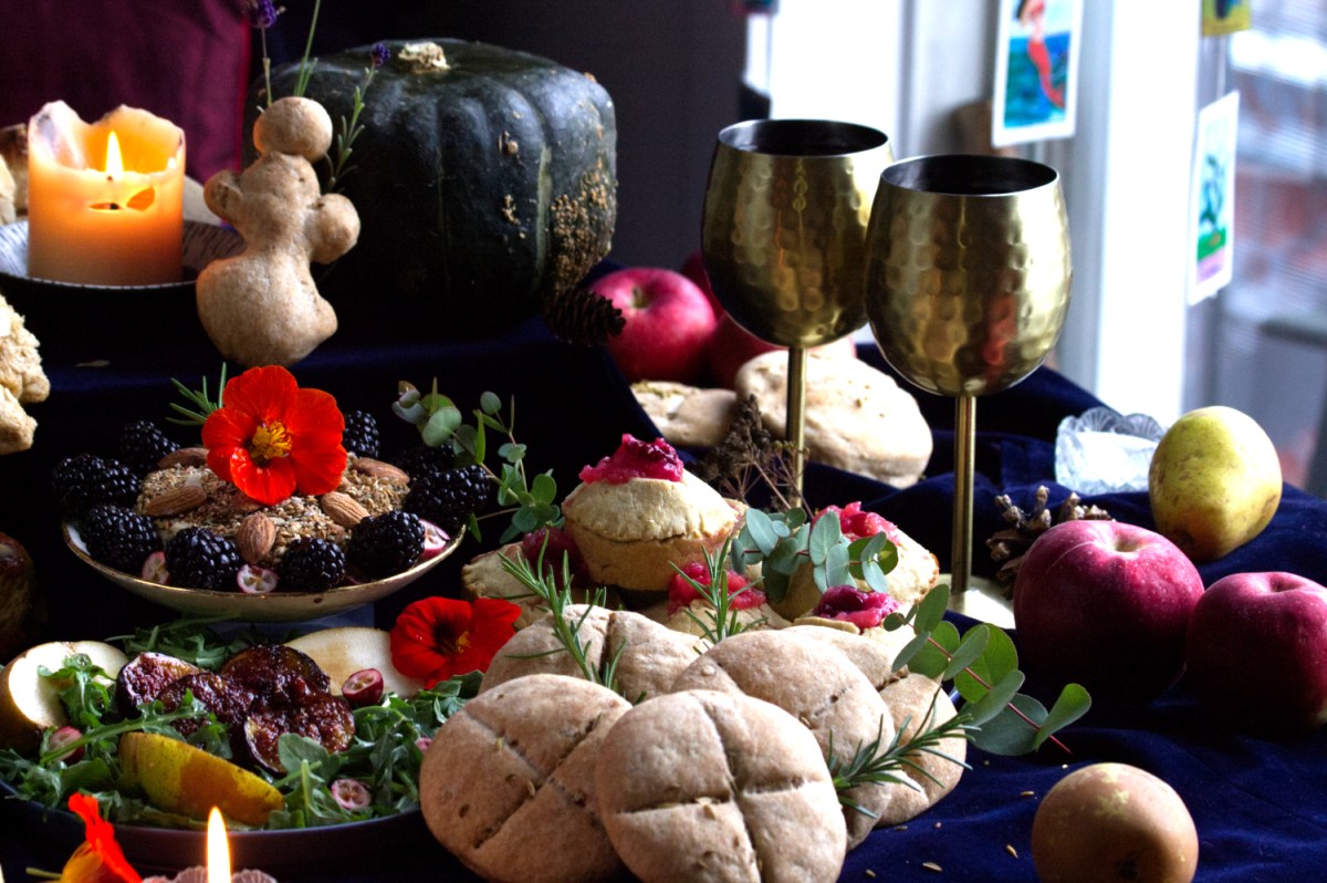 A Hallowe’en Feast – green tea over rice